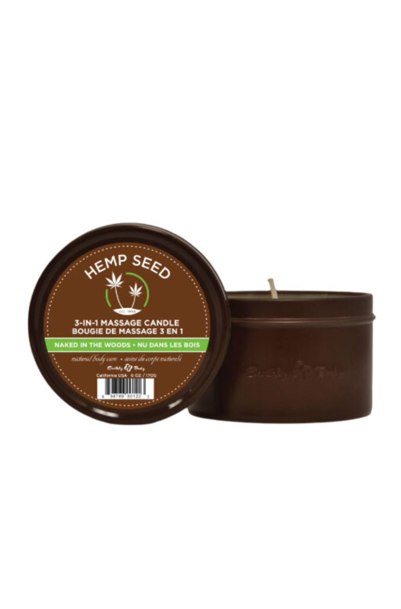 Buy 1 Get 1 FREE Earthly Body Hemp Seed 3-n-1 Massage Candle 6oz (Naked ...