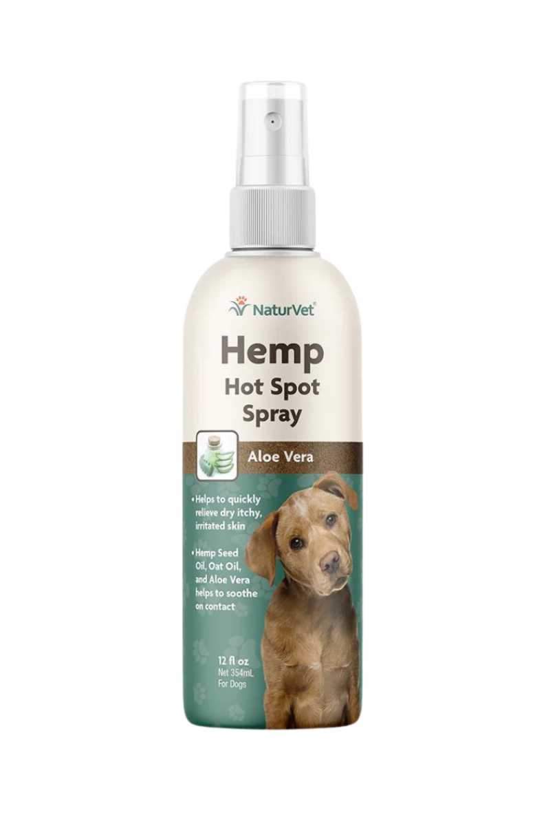 NaturVet Hemp Seed Pet Hot Spot Spray – BOTANICANNA