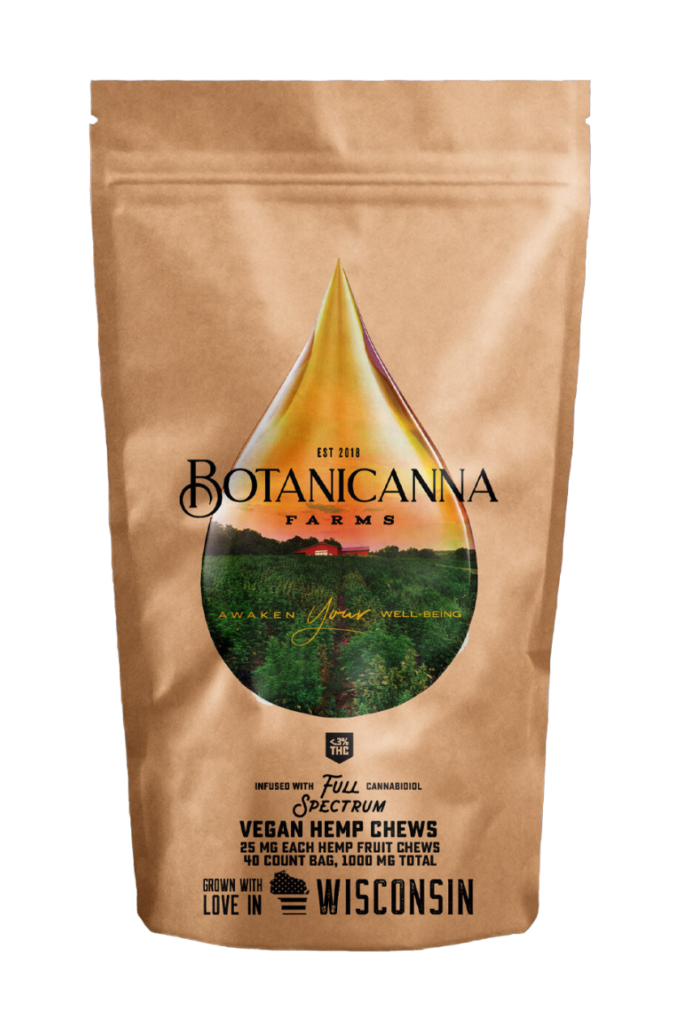 Botanicanna 25mg Chews 40ct FULL SPECTRUM – BOTANICANNA