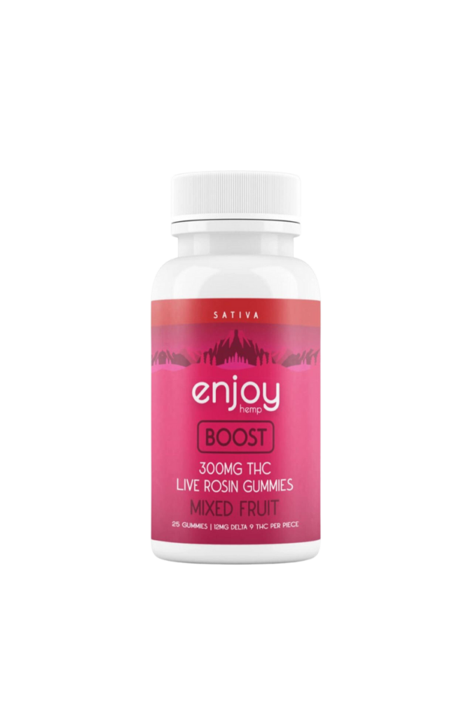 Enjoy Hemp D9 THC 12mg Mixed Fruit BOOST Gummies 25ct – BOTANICANNA